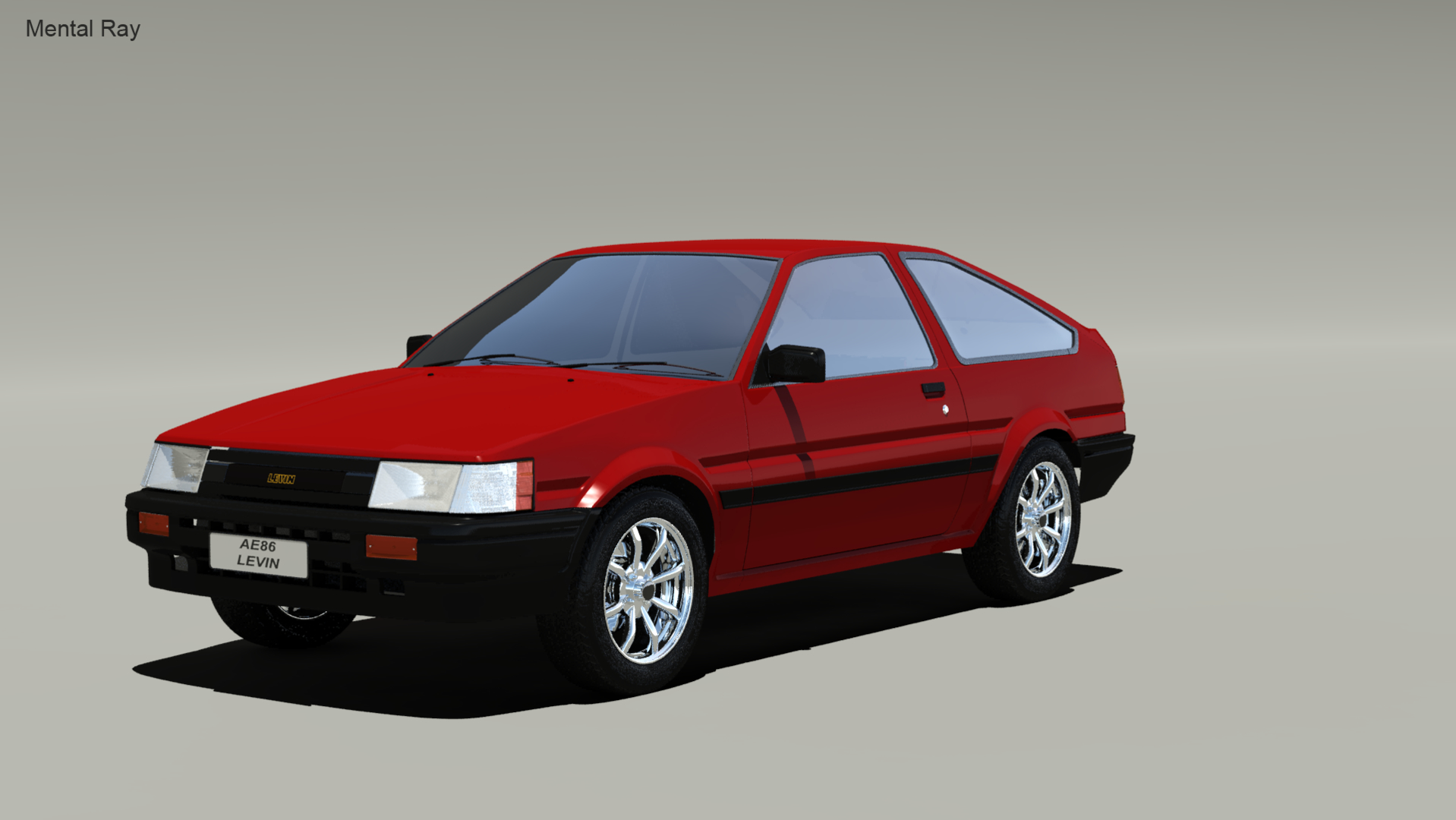 Toyota AE86 Levin - sem interior Modelo 3D - TurboSquid 1502063