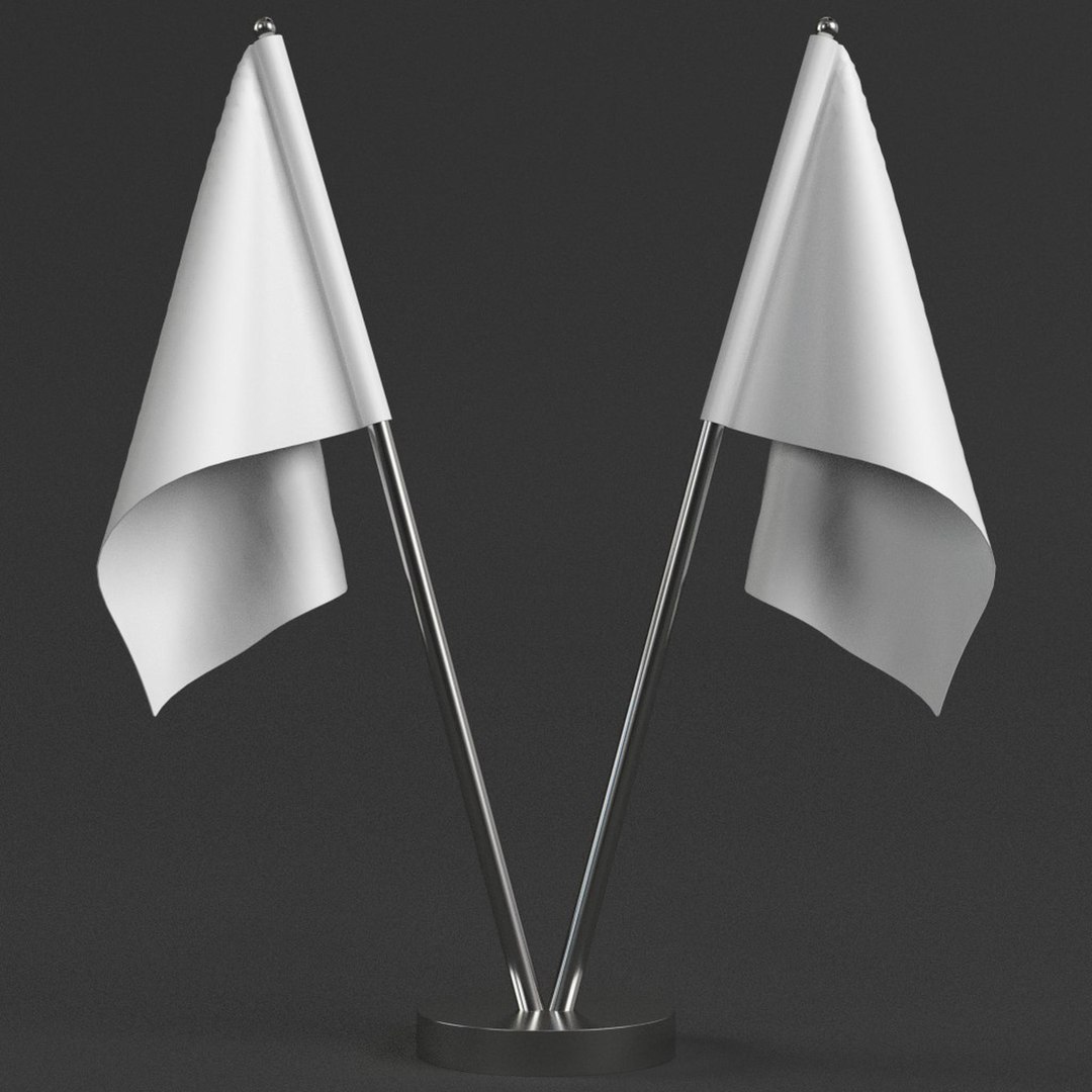 3D model table flags stand - TurboSquid 1502733