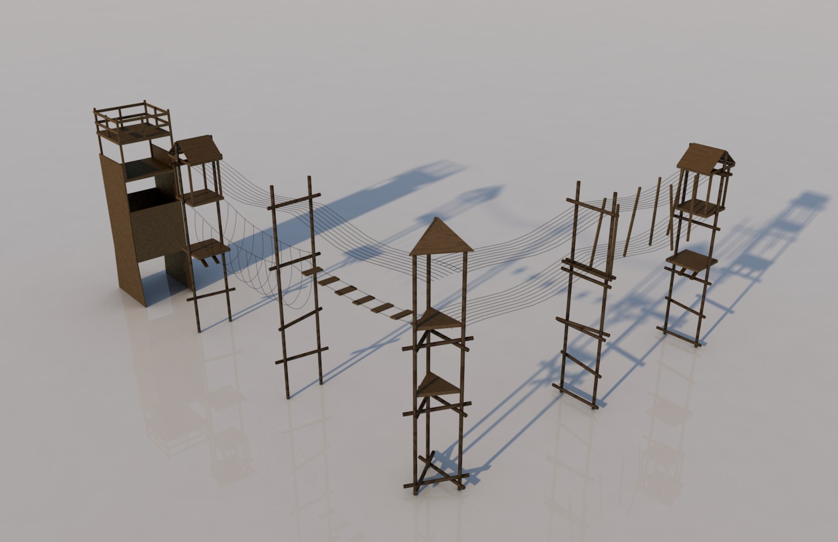 Obstacle course 3D model - TurboSquid 1502872