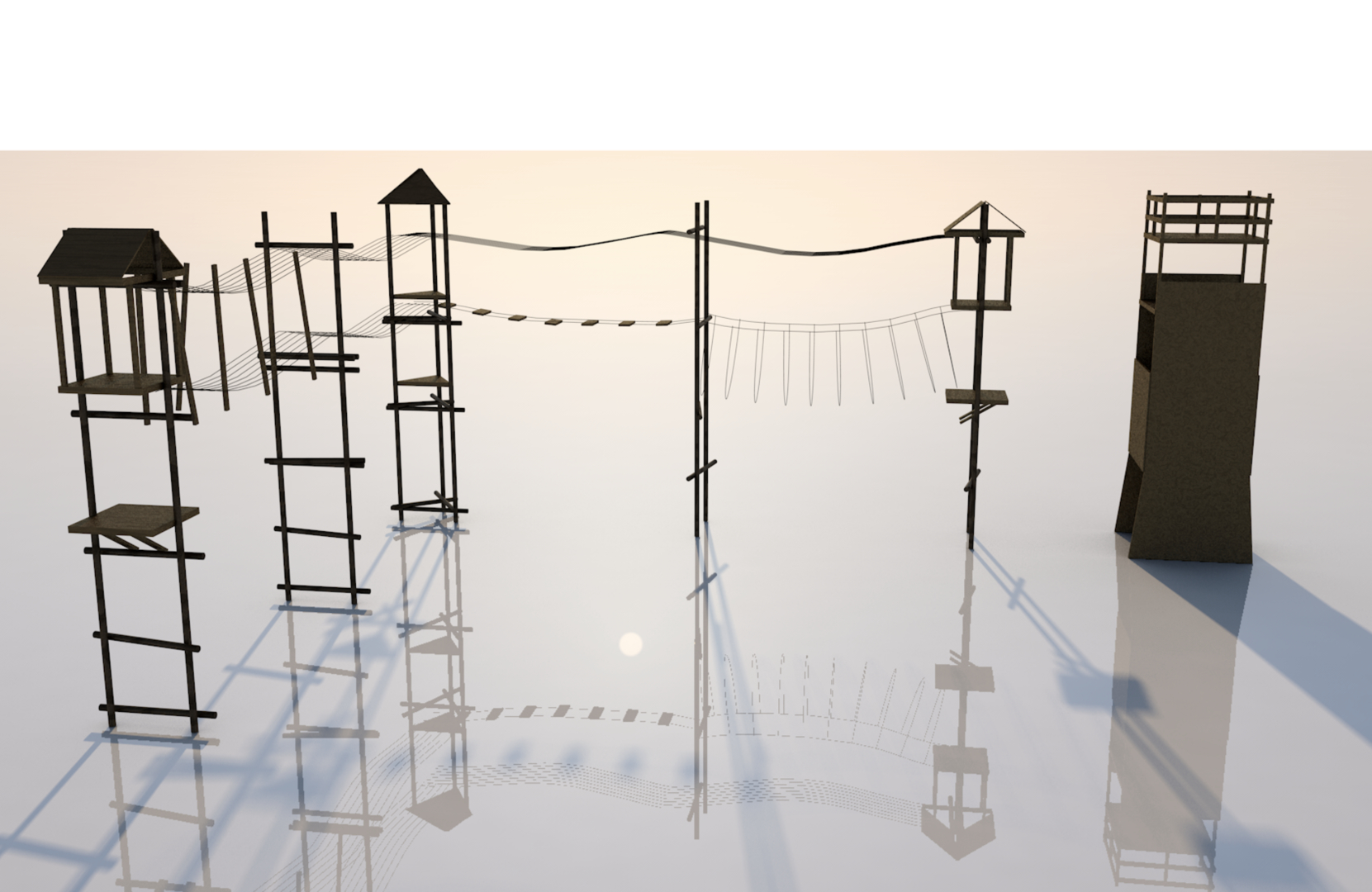 Obstacle course 3D model - TurboSquid 1502872