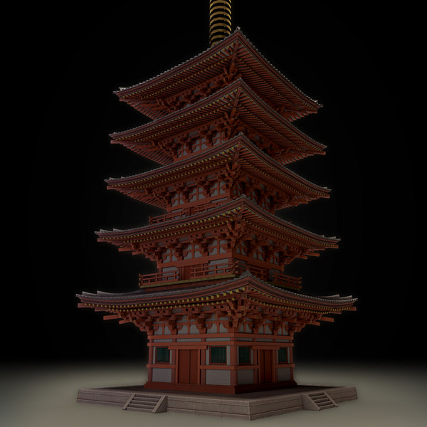 Pagoda 3D Models for Download | TurboSquid