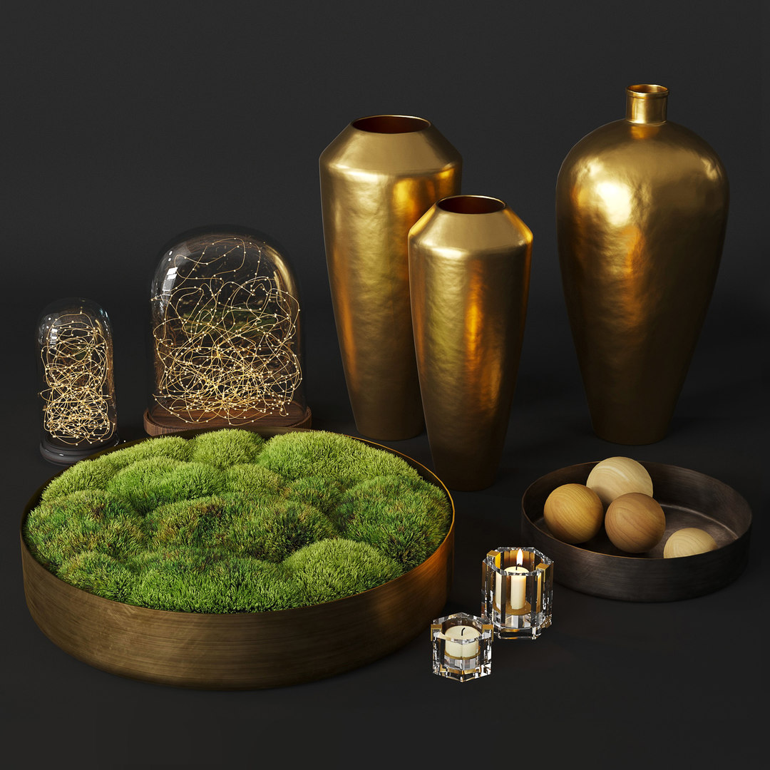3D moss settings vase - TurboSquid 1502991