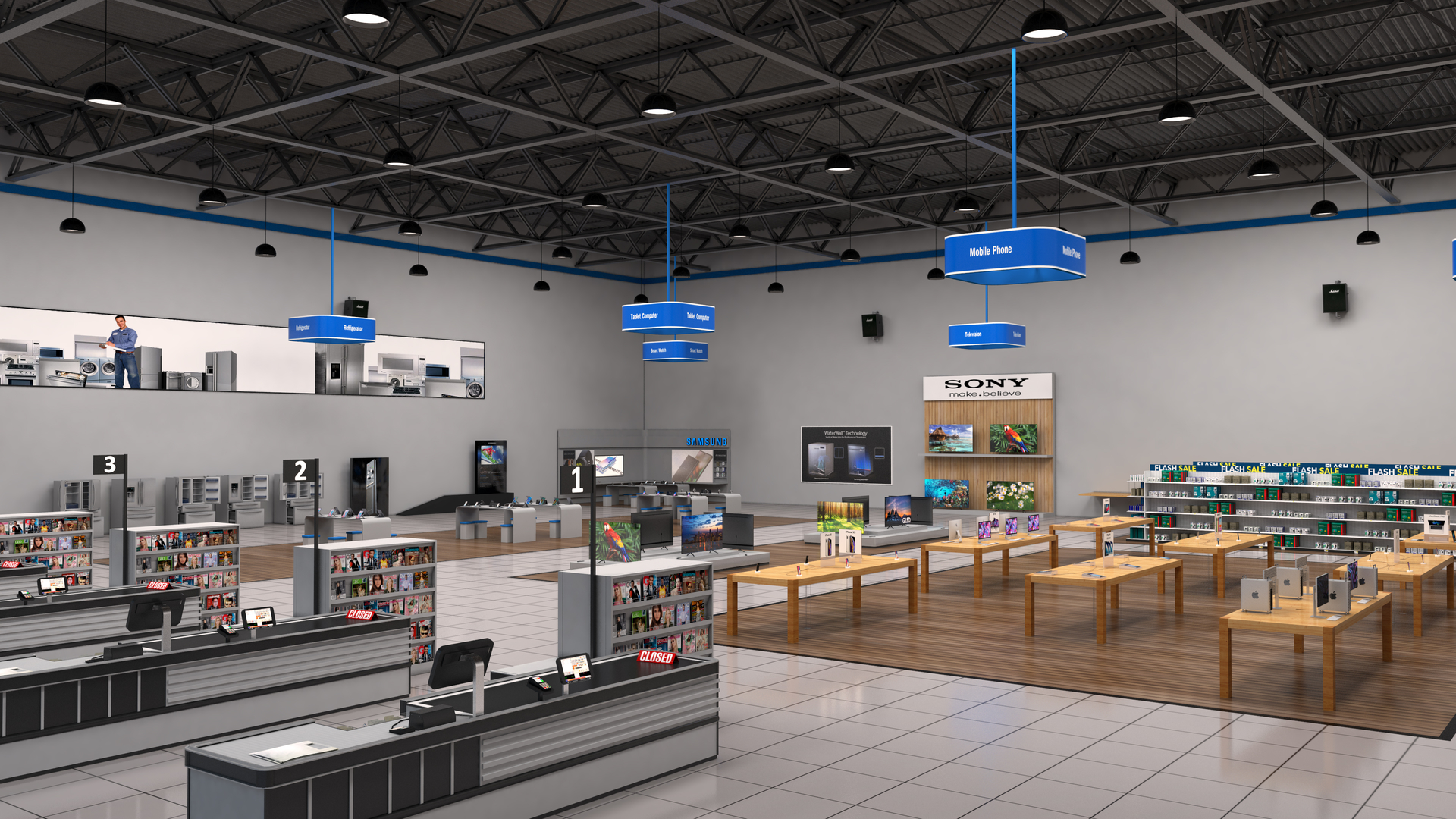 3D electronics stores - TurboSquid 1503194