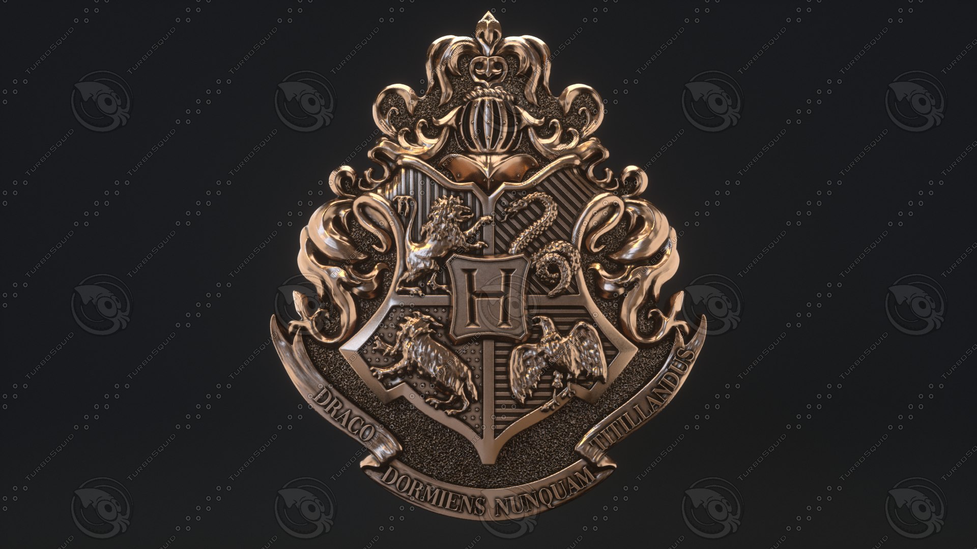 Hogwarts crest 3D model - TurboSquid 1503203
