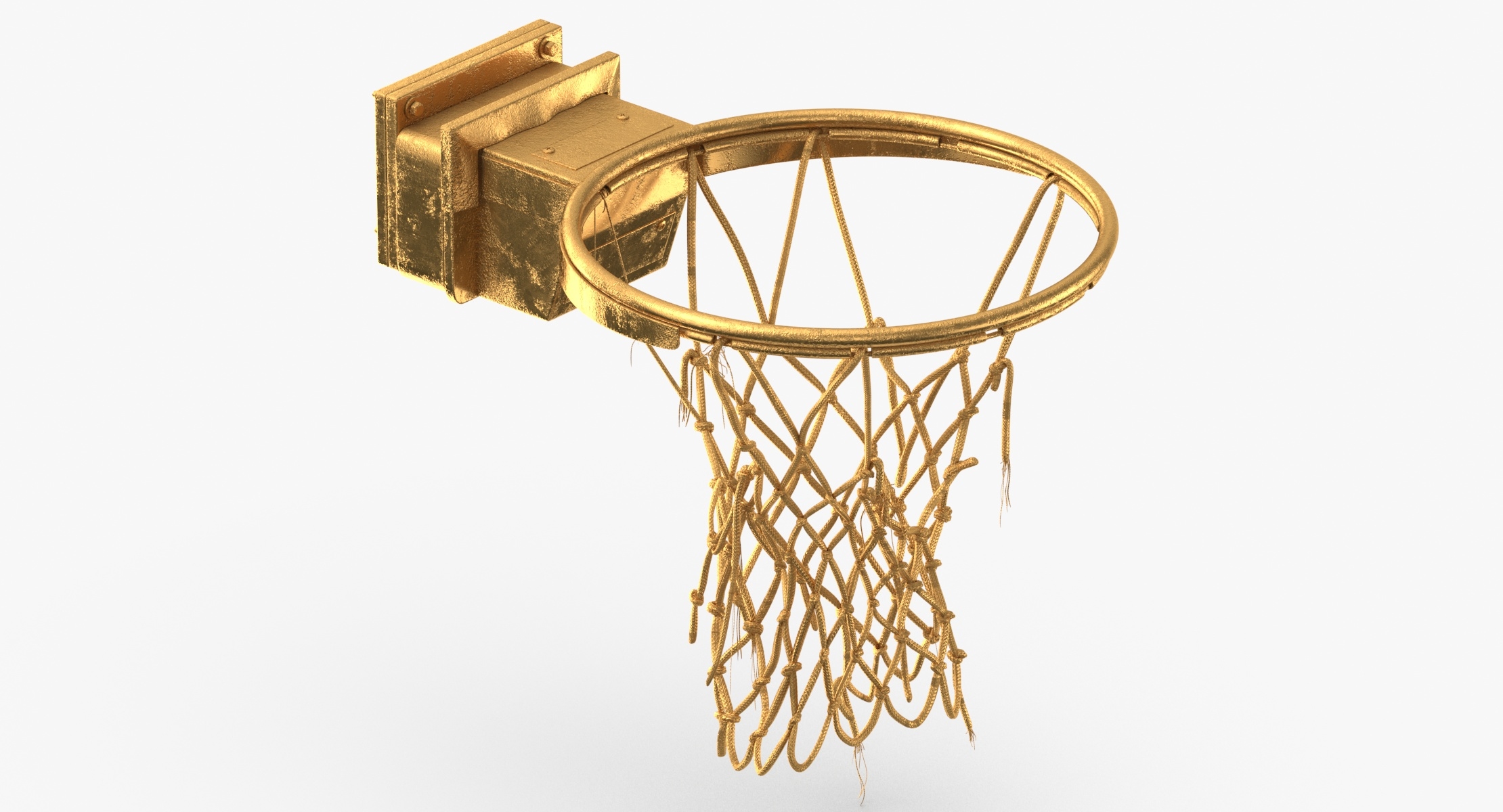 3D basketball net ripped gold - TurboSquid 1503285