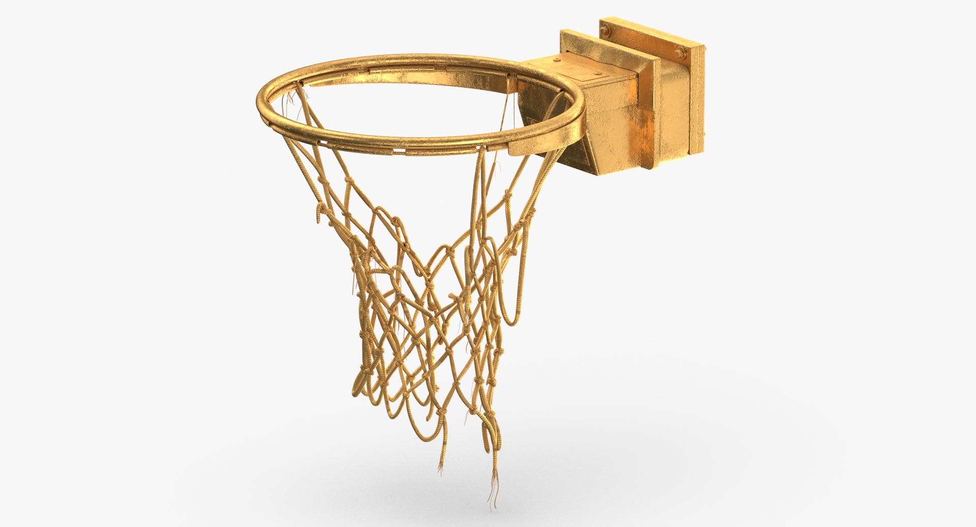 3D basketball net ripped gold - TurboSquid 1503285