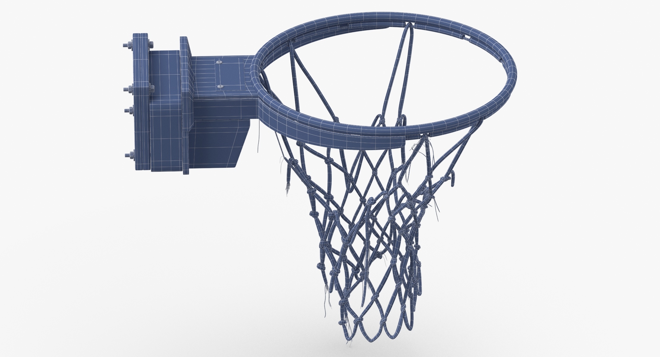 3D basketball net ripped gold - TurboSquid 1503285