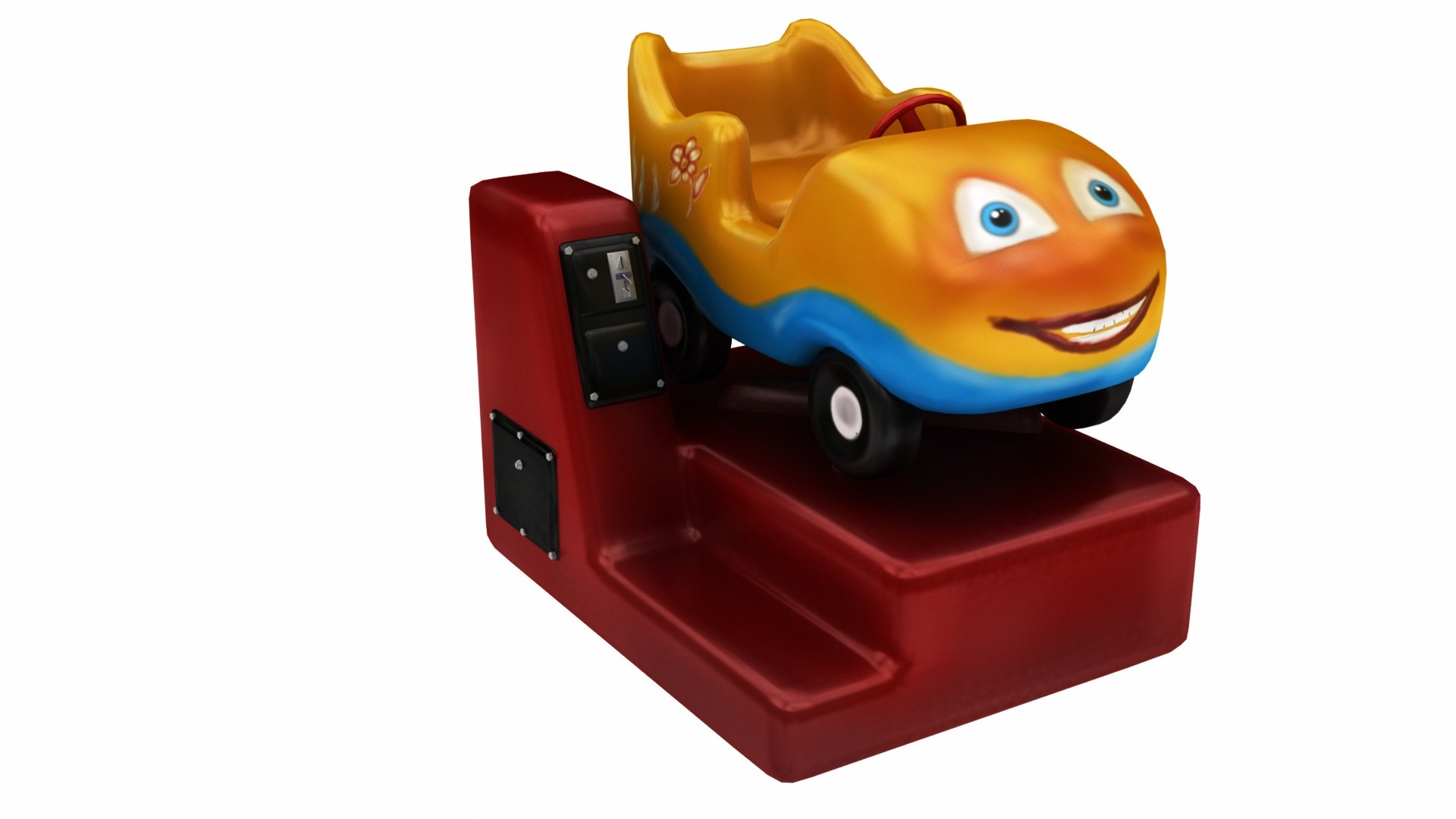 3D coin operated car ride model - TurboSquid 1503281