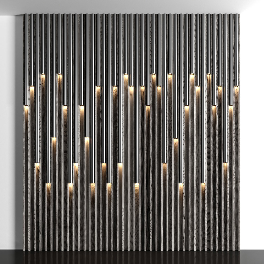 Wooden panels led 3D model - TurboSquid 1503364
