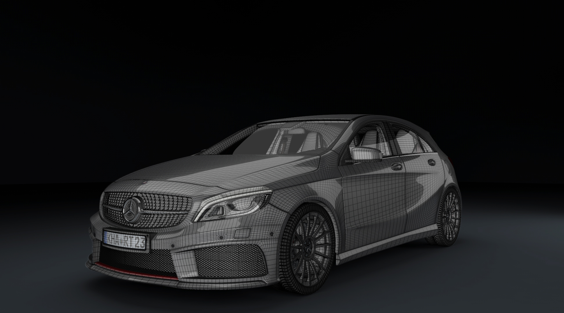 Mercedes benz a45 model - TurboSquid 1503404