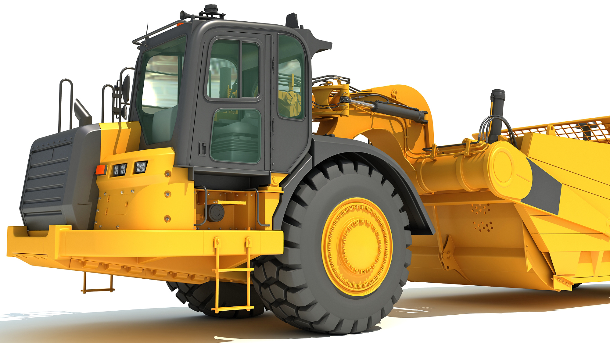 3D tractor scraper model - TurboSquid 1503610