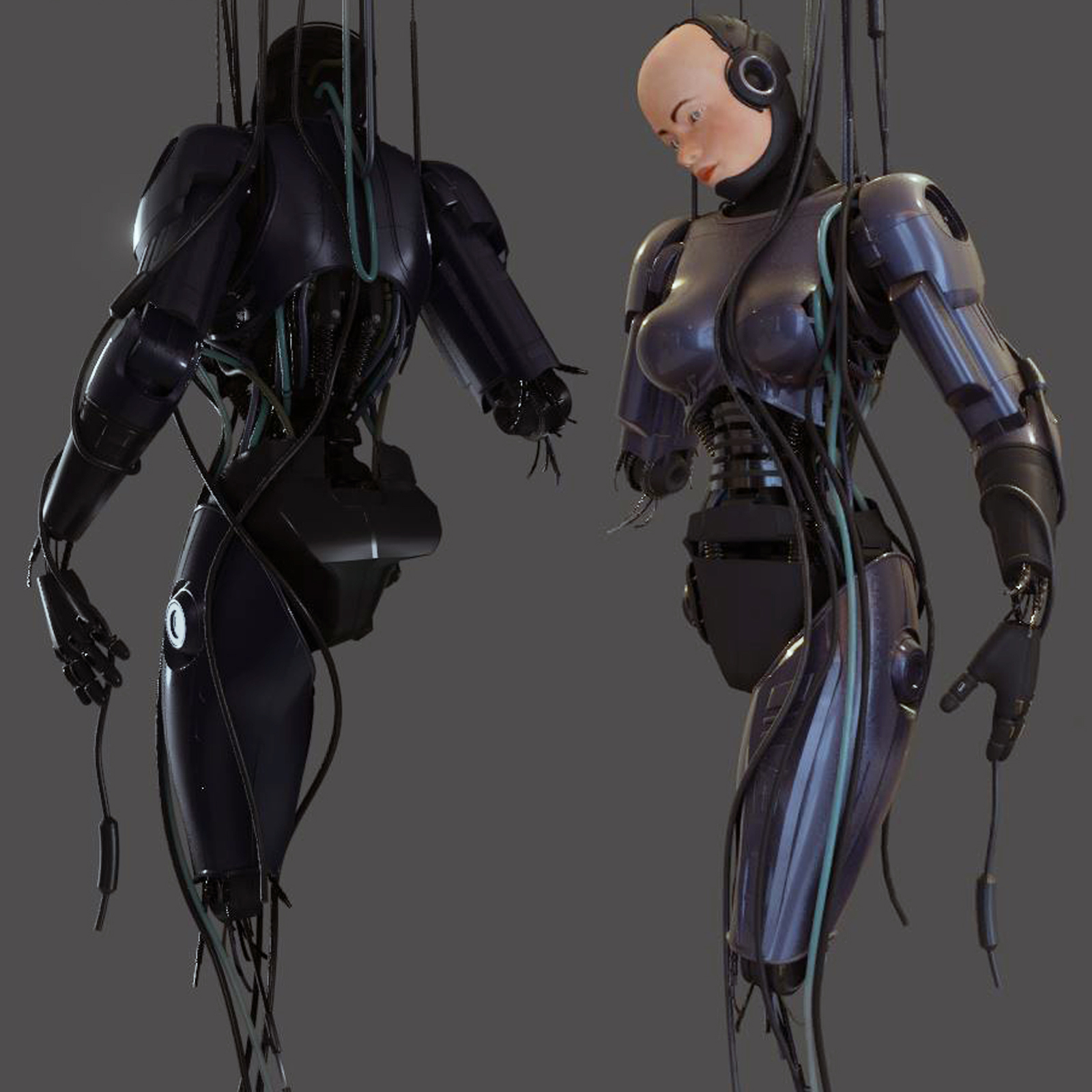 Broken robot girl 3D model - TurboSquid 1503638