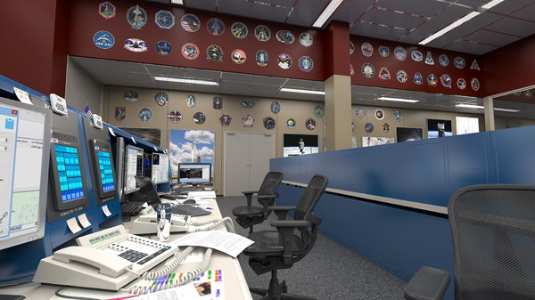 Nasa mission control room model - TurboSquid 1503696