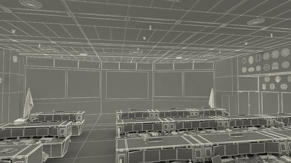 Nasa mission control room model - TurboSquid 1503696
