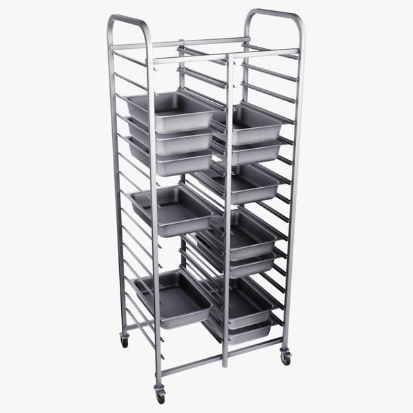 Restaurant rack 3D model - TurboSquid 1506192