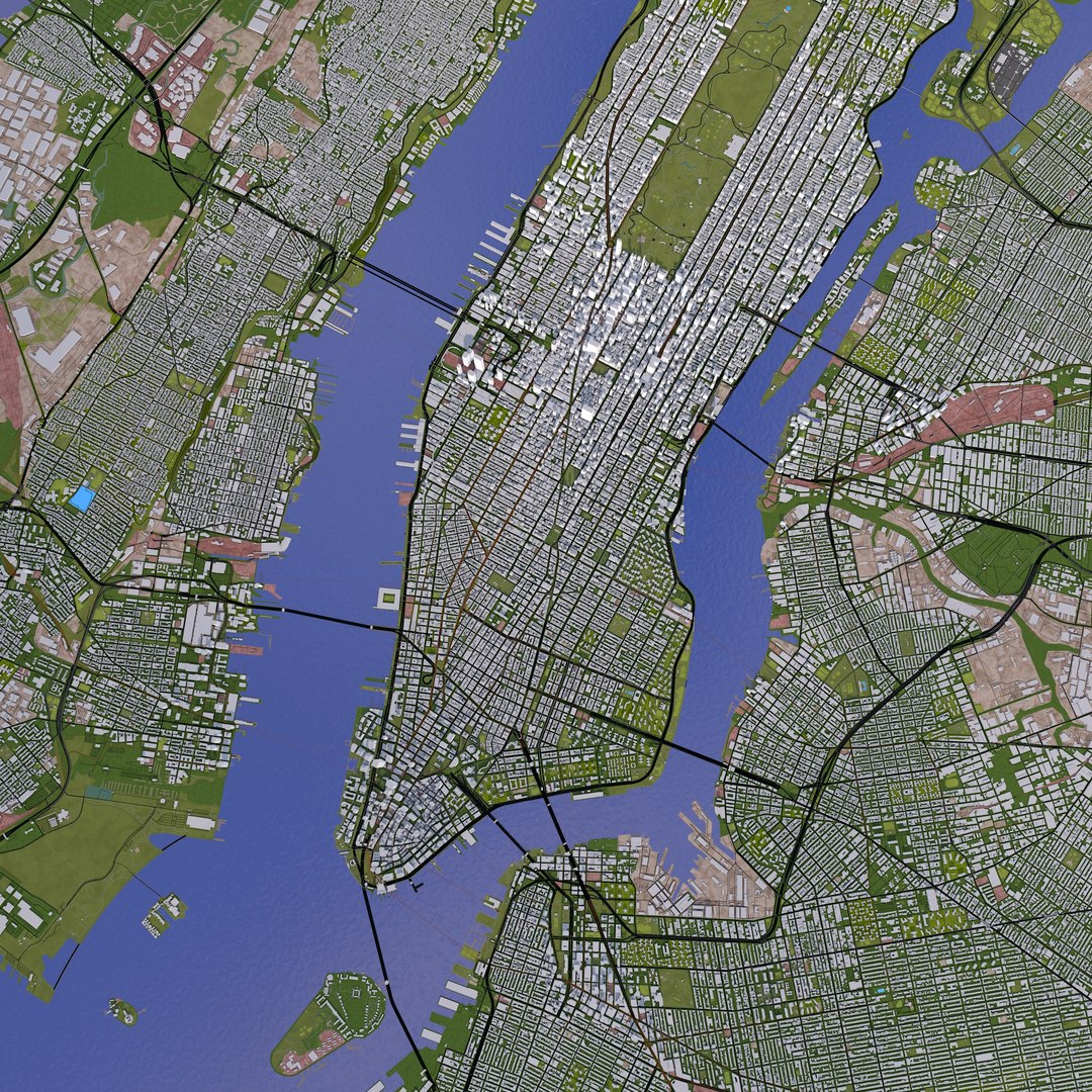 3D new york city manhattan - TurboSquid 1504091