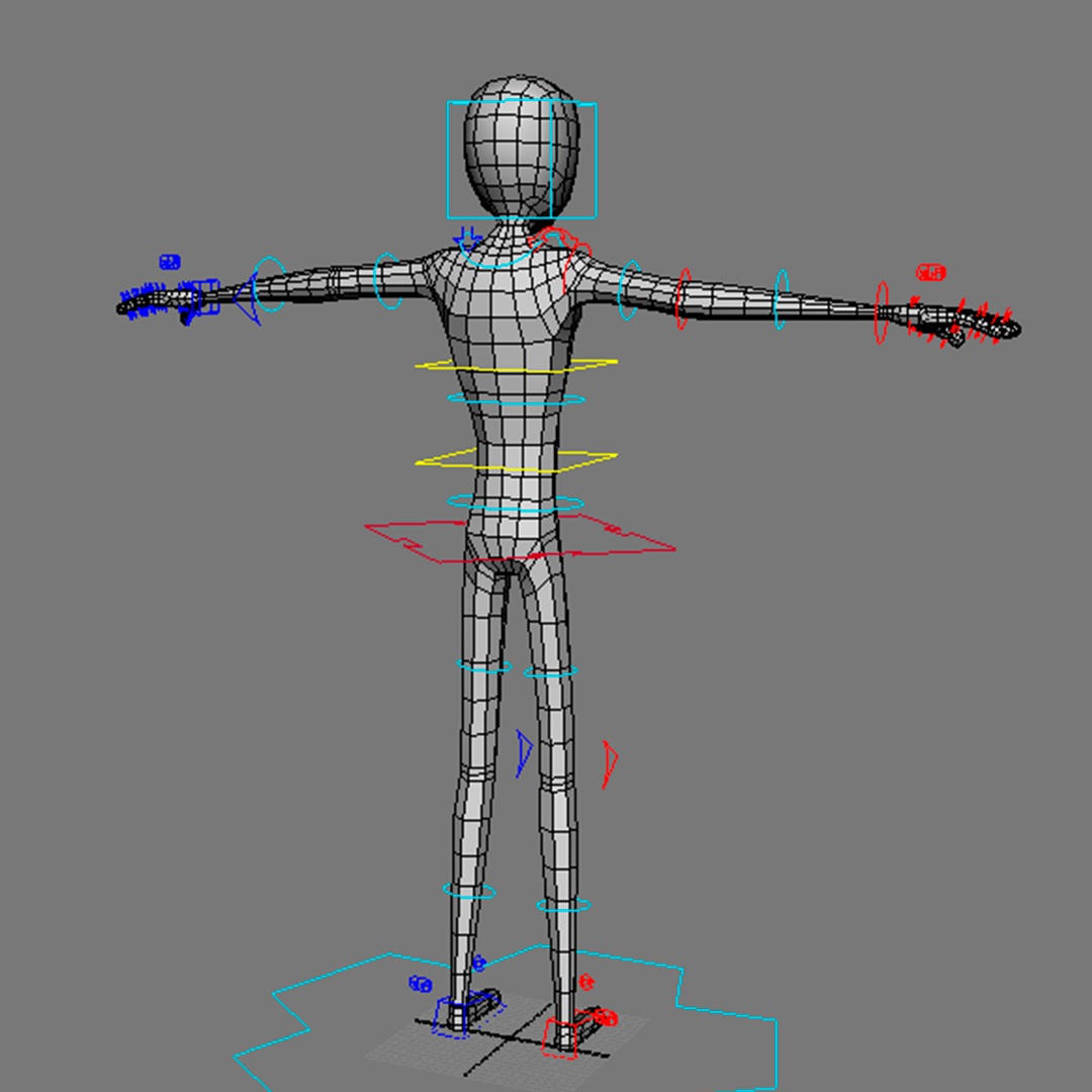 Stickman character rig 3D model - TurboSquid 1504395