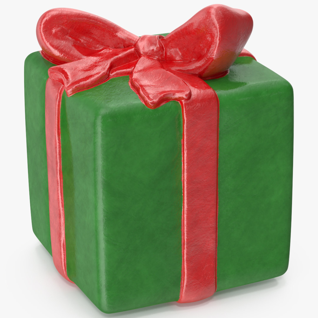 Gift box figurine 2 model - TurboSquid 1504429