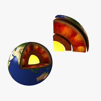 earth core 3d model