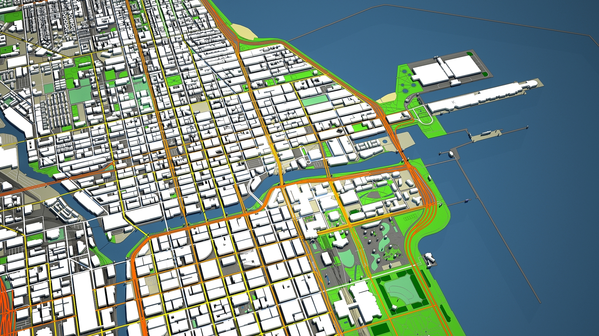 3D chicago cityscape model - TurboSquid 1504484