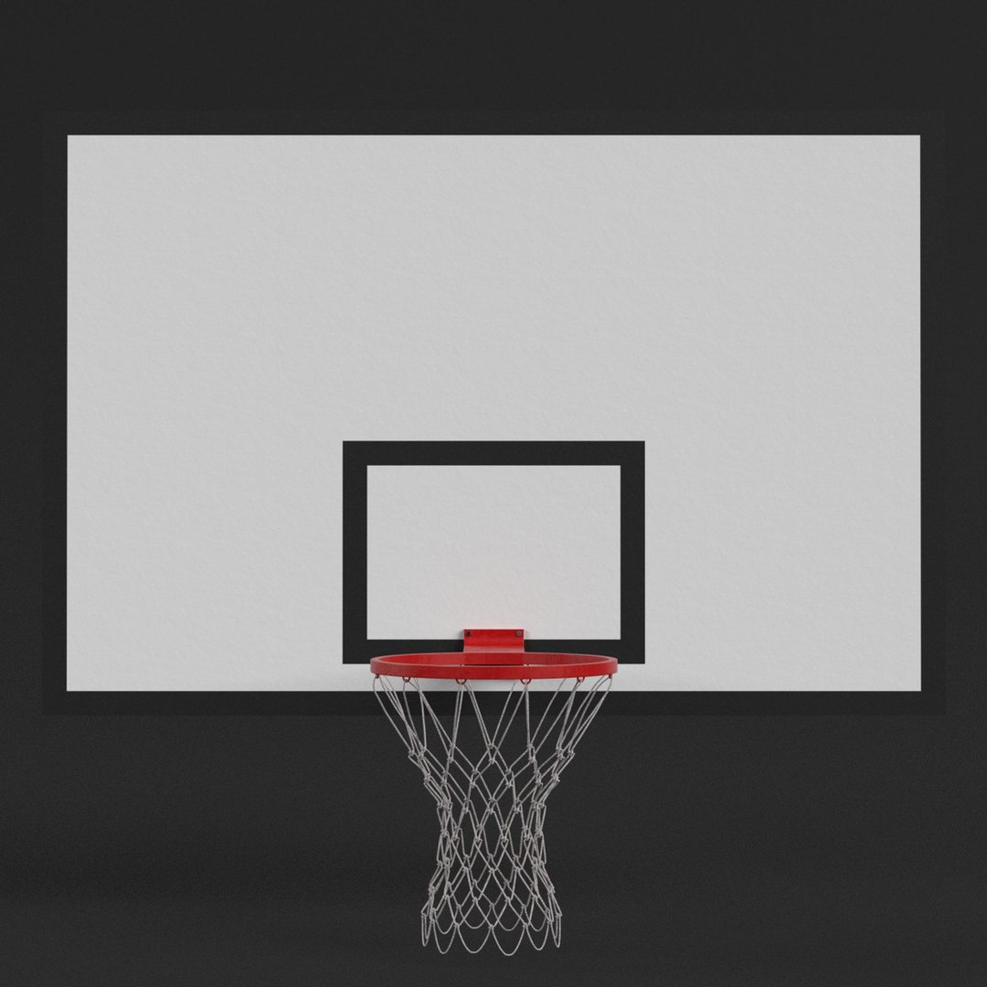 Basketball backboard 3D model - TurboSquid 1400652