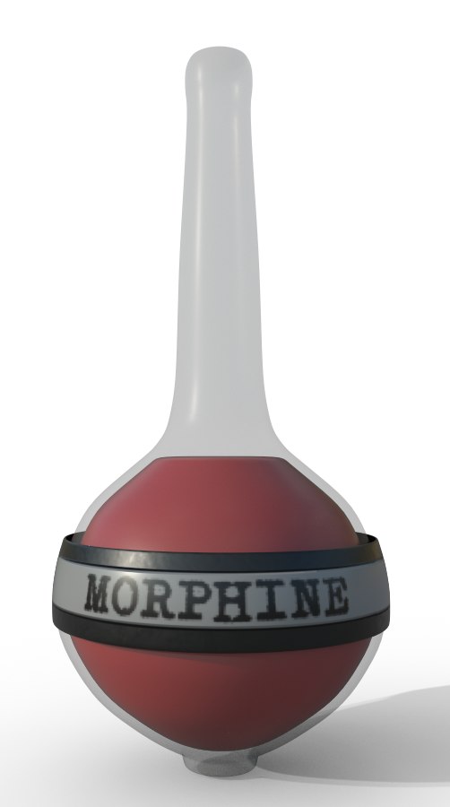 Antique morphine ampule 3D - TurboSquid 1504669