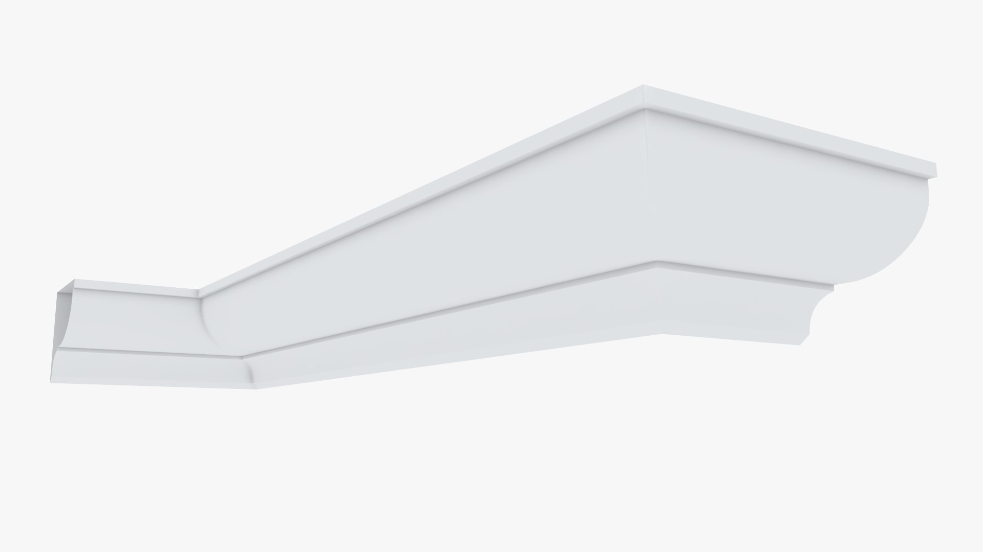 3D model cornice 04 sharp corner - TurboSquid 1504701
