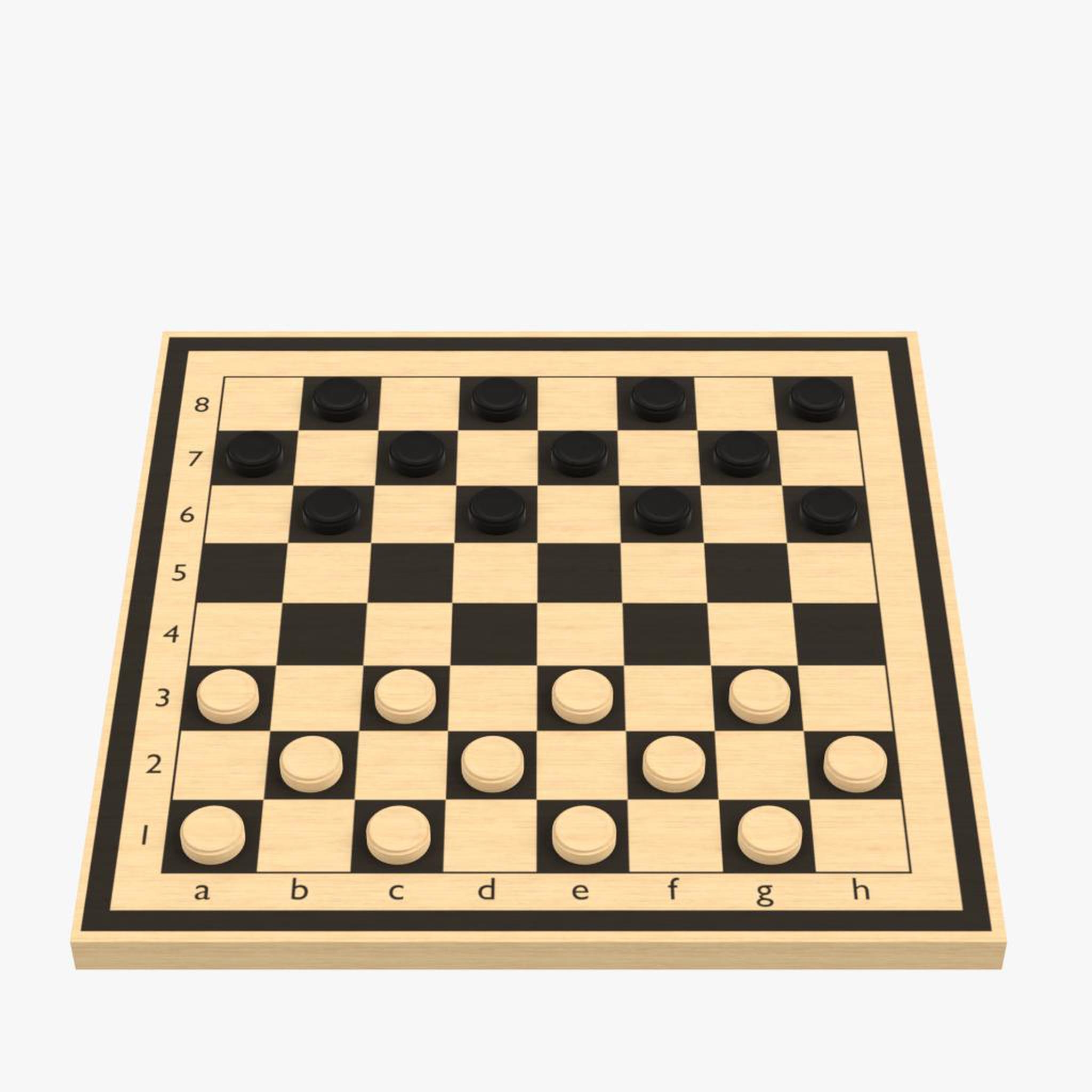 3D draughts board - TurboSquid 1476549