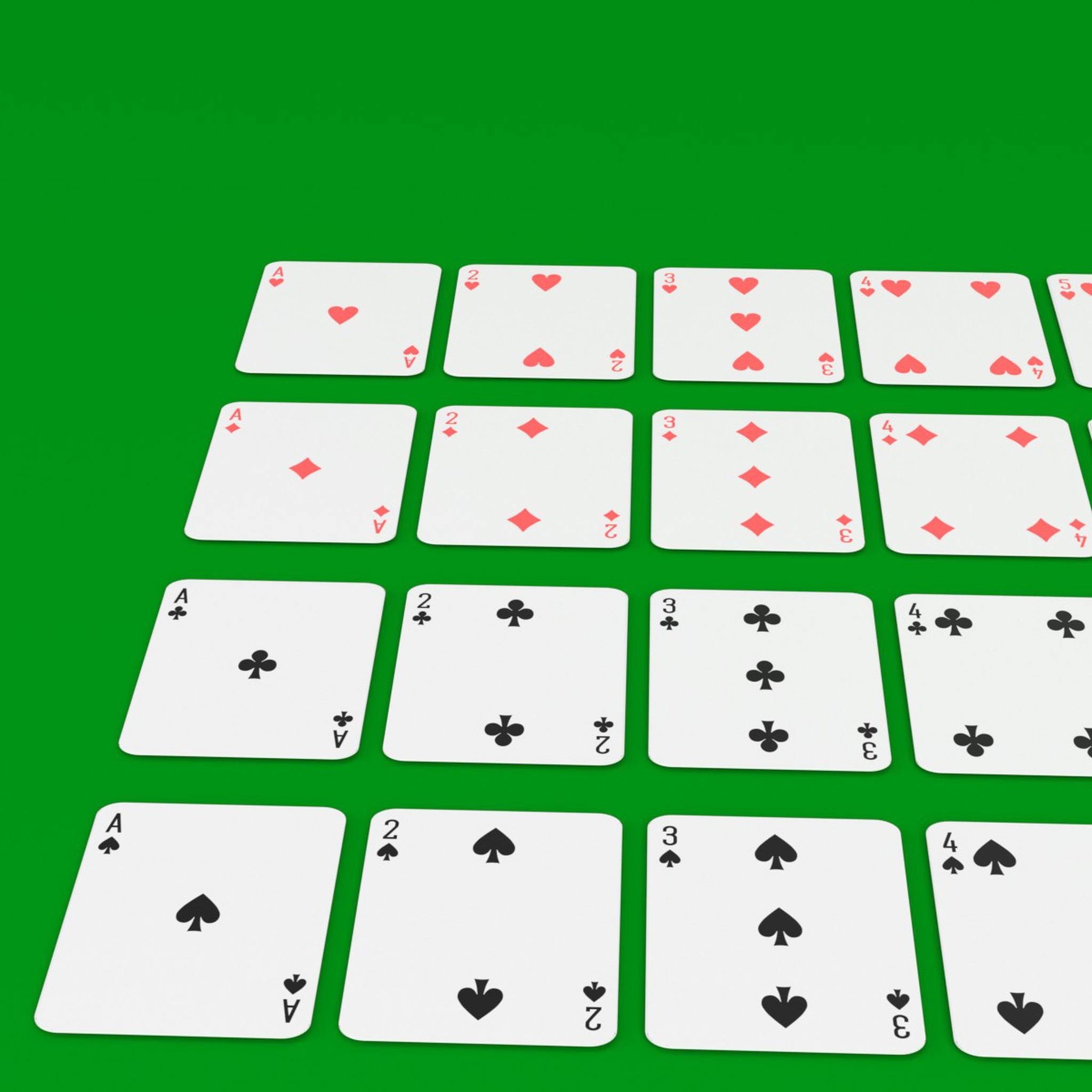 Baralho de cartas de jogar francês Modelo 3D - TurboSquid 1441996