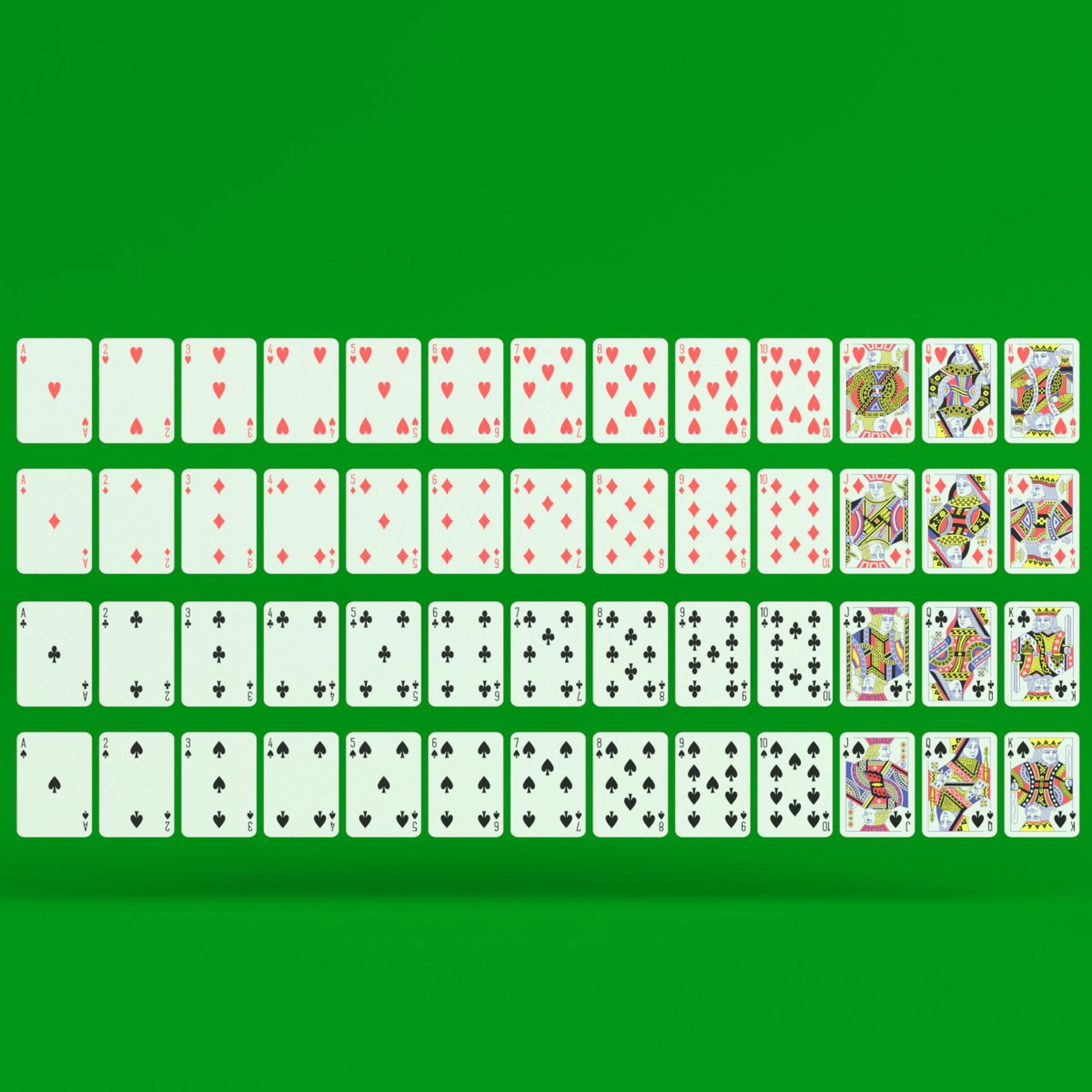 Baralho de cartas de jogar francês Modelo 3D - TurboSquid 1441996