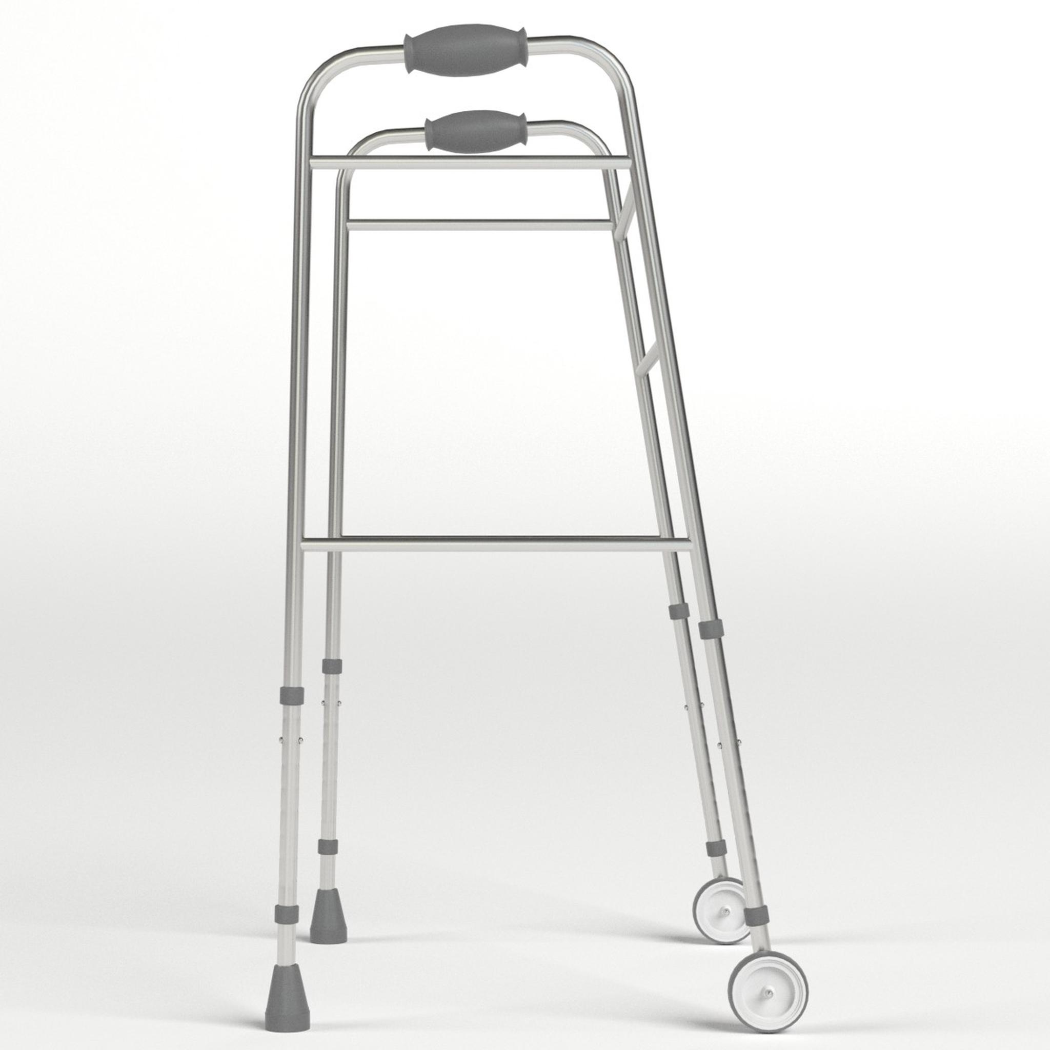 Front-wheeled walker model - TurboSquid 1396626