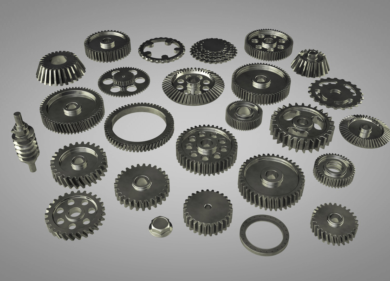 Gear set 3D model - TurboSquid 1236707