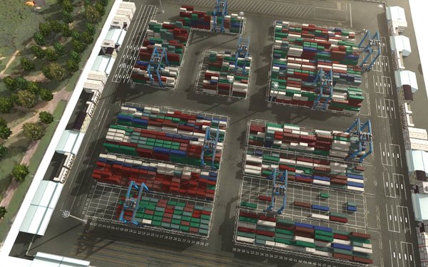 3d model iso container 12m 40ft