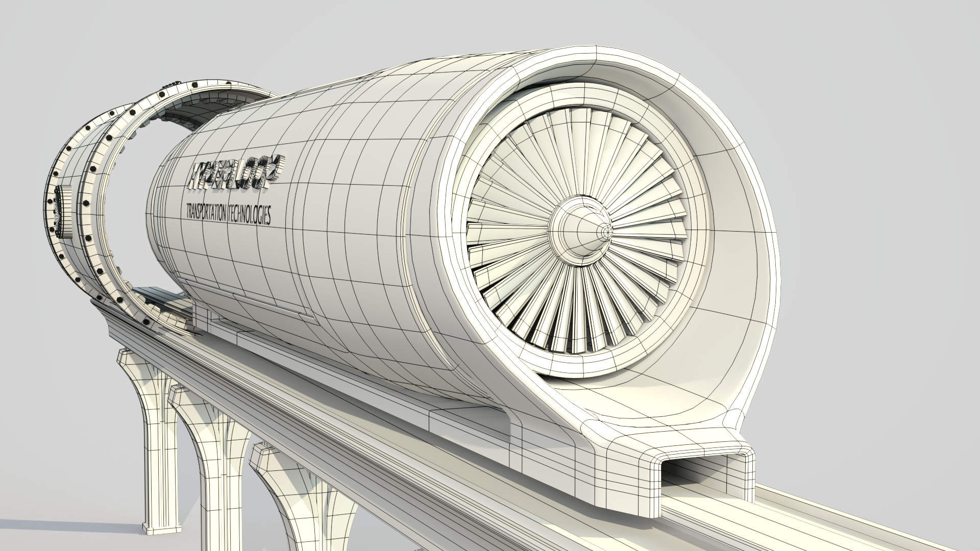 Hyperloop train 3D model - TurboSquid 1505500