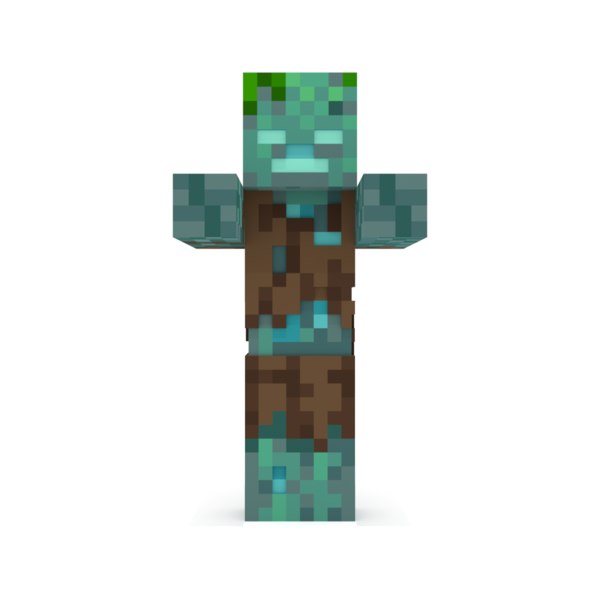 3D minecraft drowned - TurboSquid 1505786