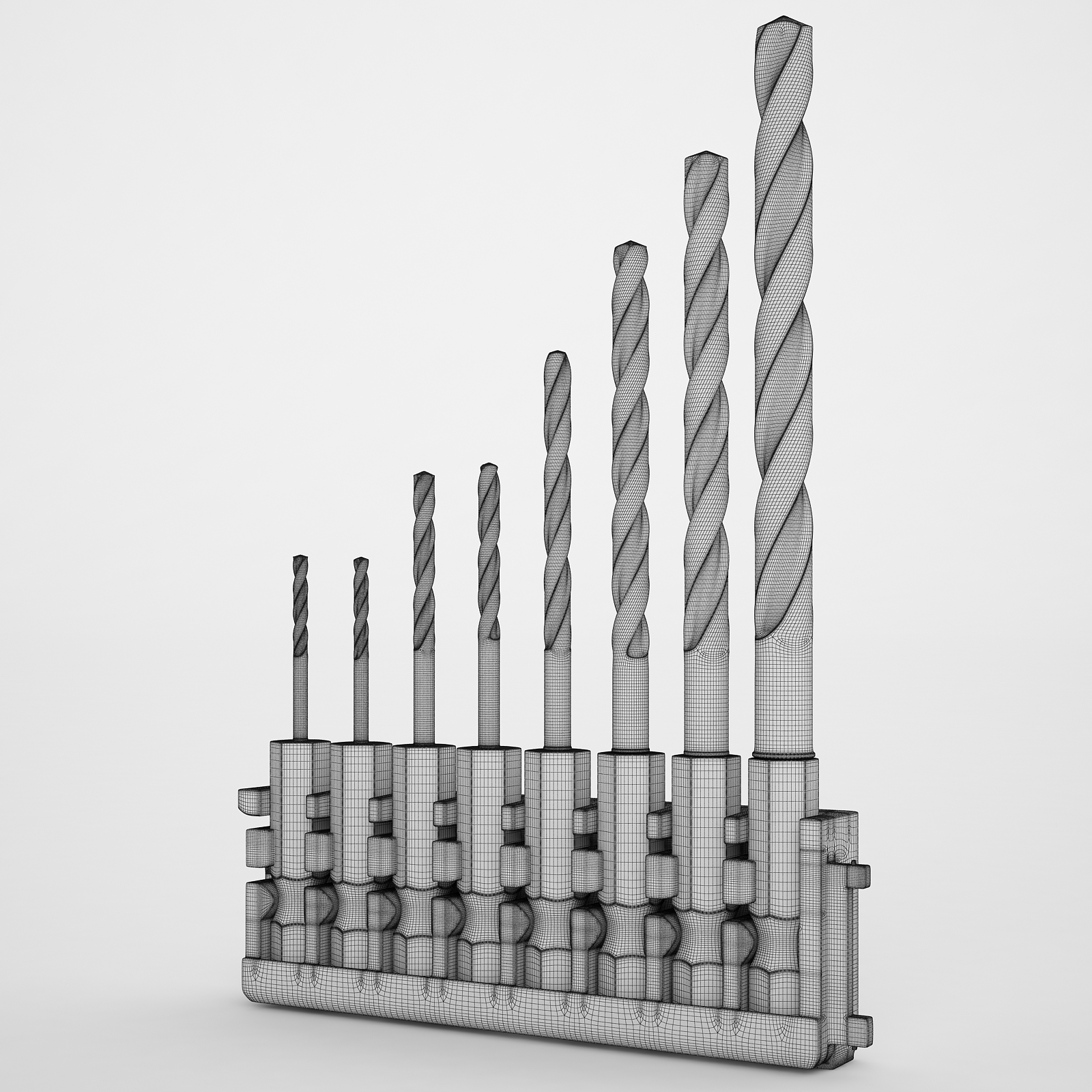 Drill bits 3D model - TurboSquid 1505865