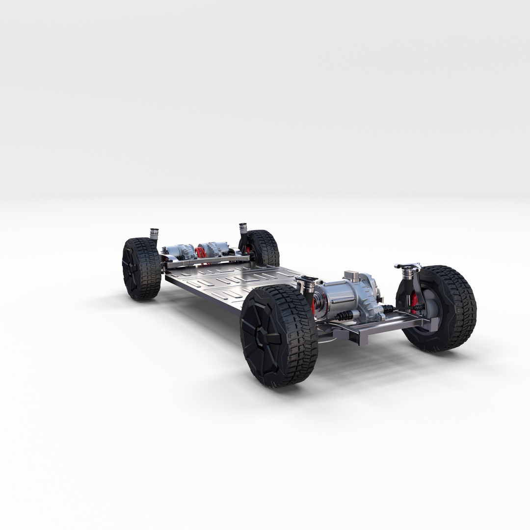 3D tesla cybertruck chassis - TurboSquid 1505965