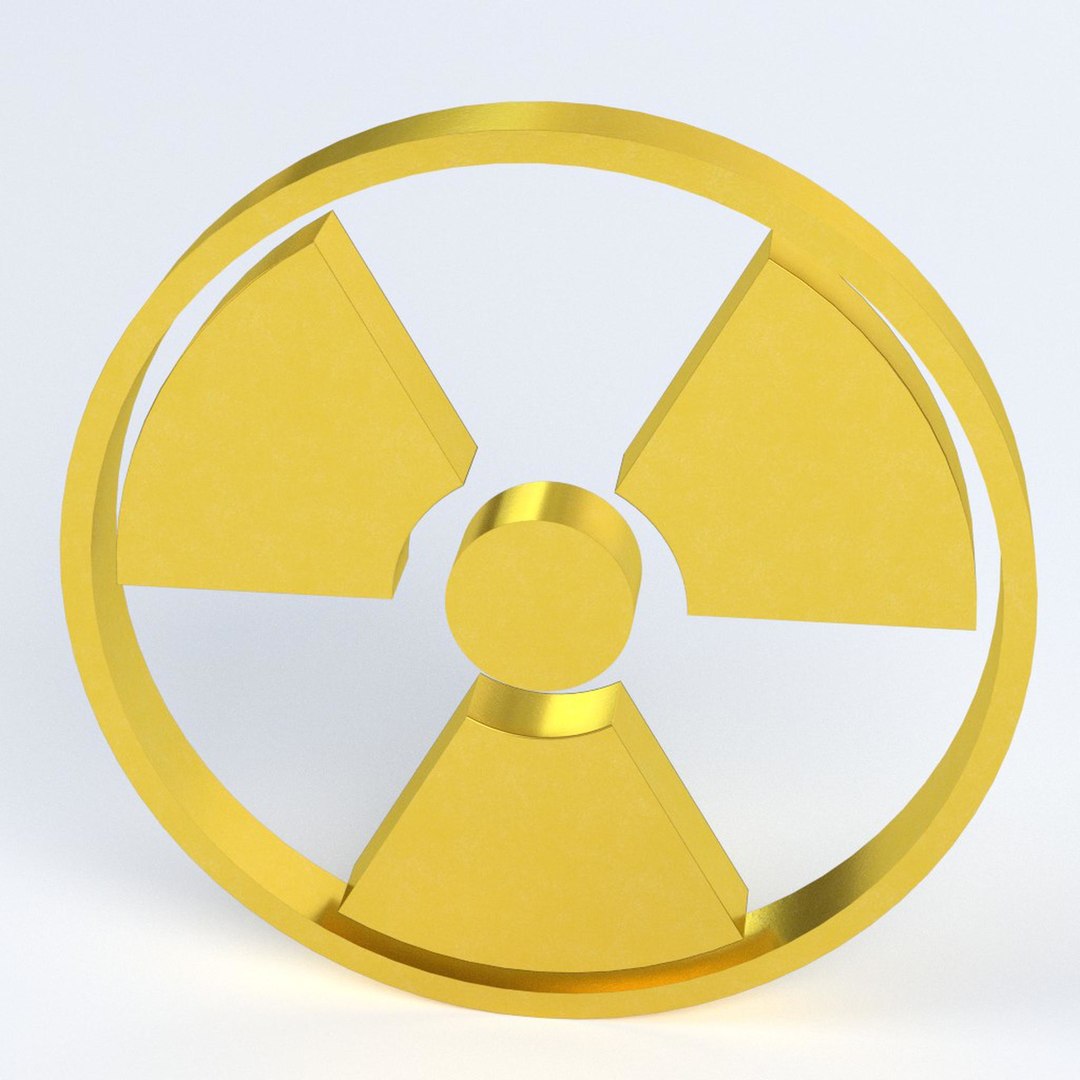 3D radioactive symbol - TurboSquid 1505991