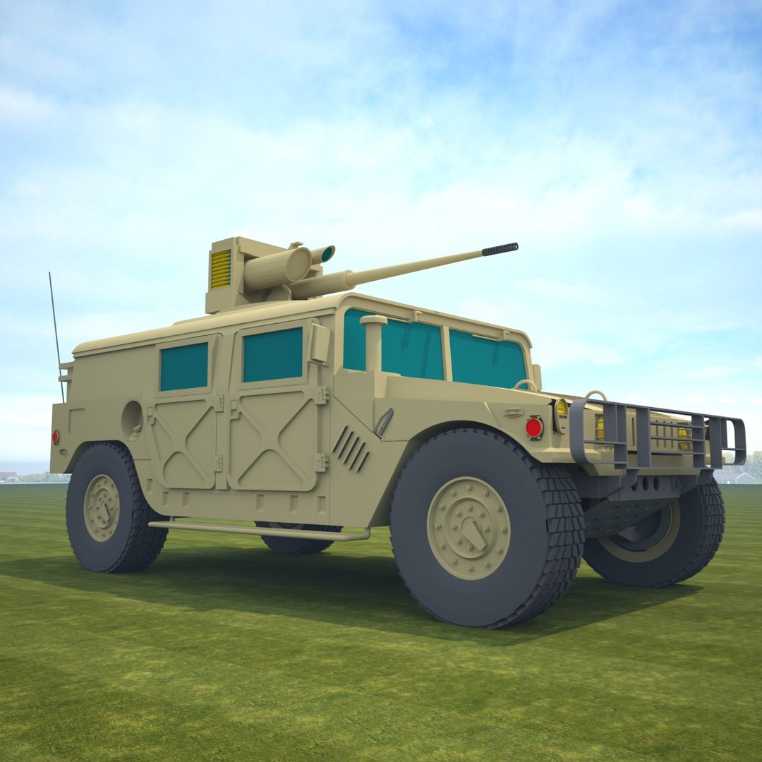 Humvee m242 bushmaster 3D - TurboSquid 1506019