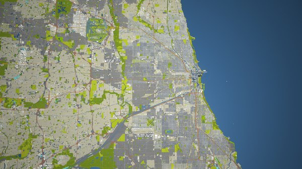3D model chicago skyline - TurboSquid 1506068