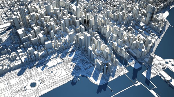 3D model chicago skyline - TurboSquid 1506068