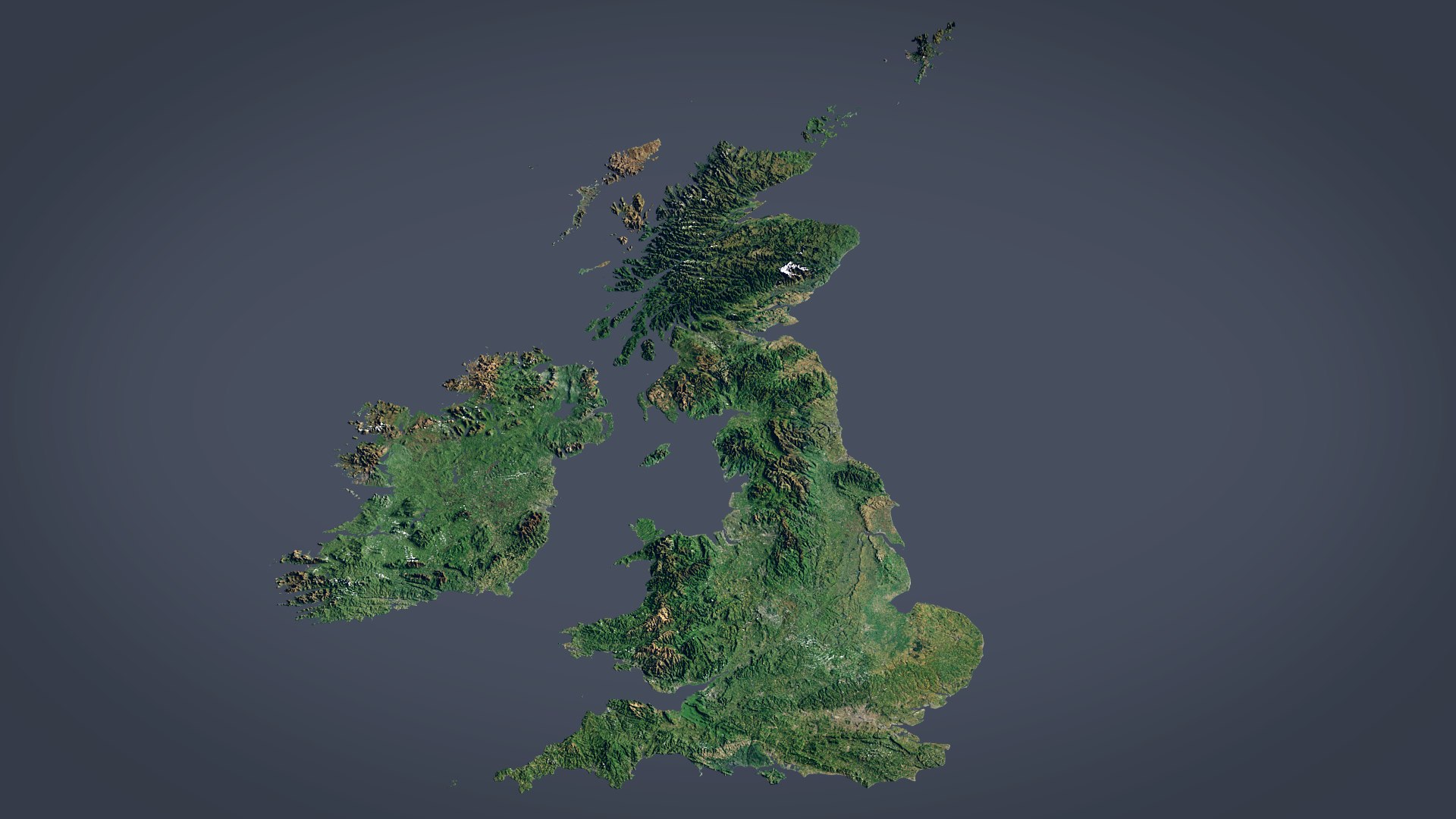 British isles photorealistic world 3D model - TurboSquid 1506380