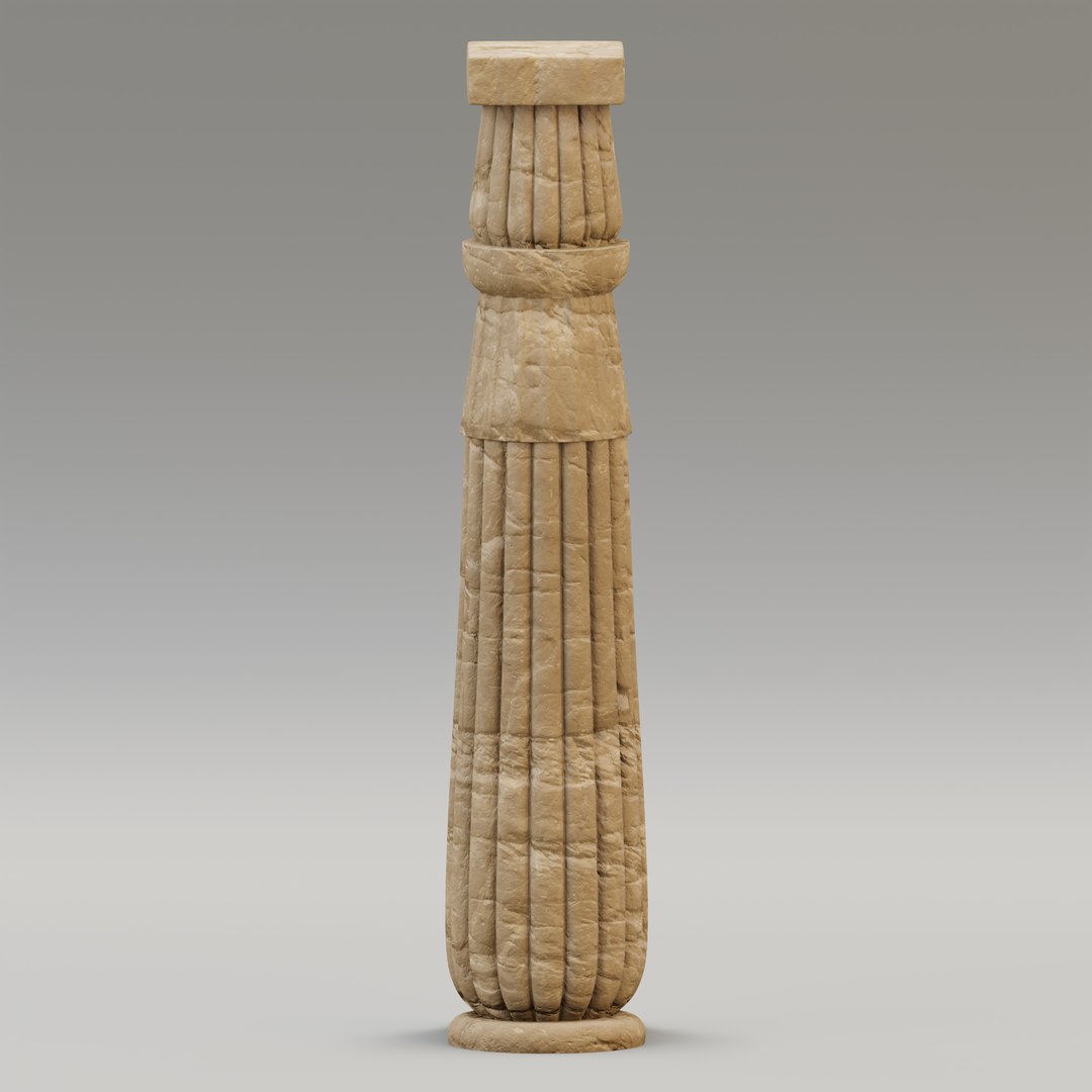 Egyptian column 3D model - TurboSquid 1506434