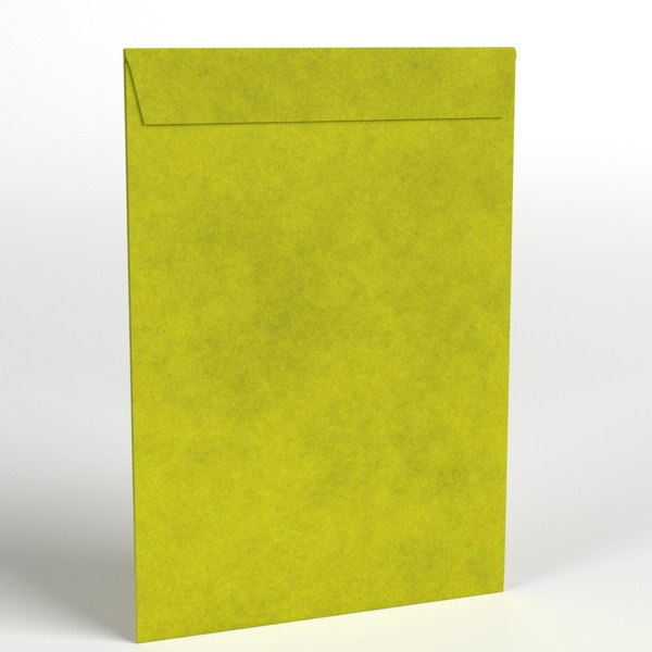 Large yellow envelope 3D model - TurboSquid 1370307