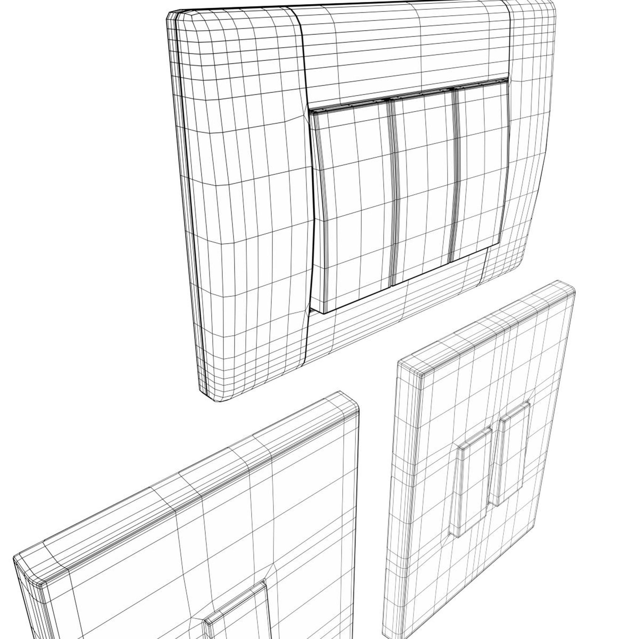 3D light switches - TurboSquid 1350322