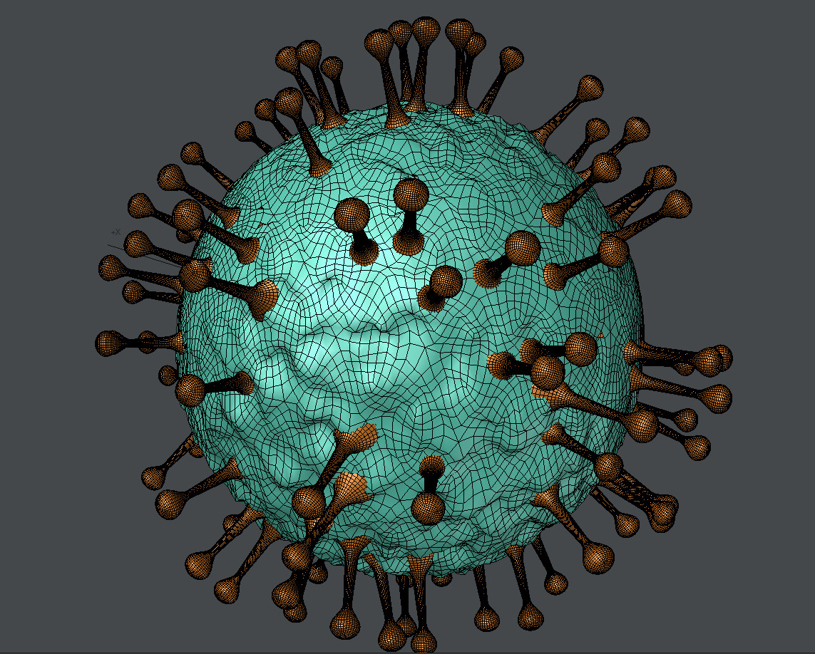 Vih virus 3D model - TurboSquid 1506441
