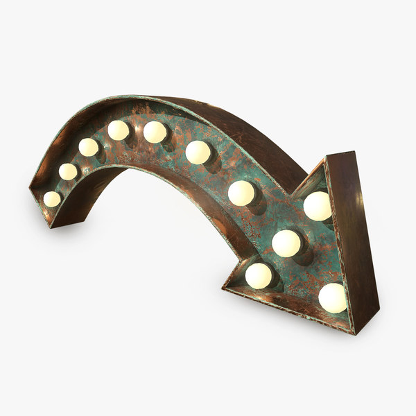 3D vintage arrow sign - TurboSquid 1506108