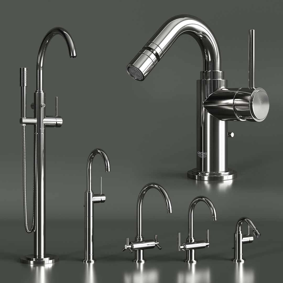 3D grohe atrio faucets - TurboSquid 1506594