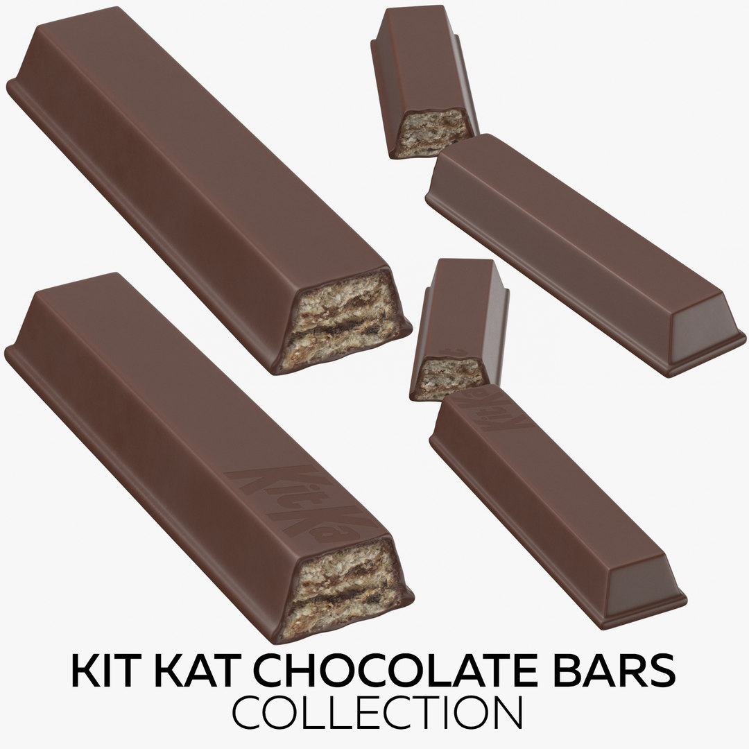 Kit kat chocolate bars 3D model - TurboSquid 1506604