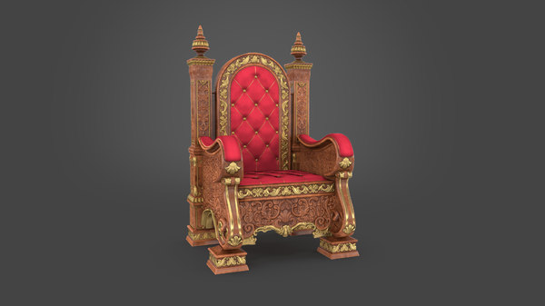 Royal armchair throne 3D model - TurboSquid 1506629